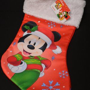 Disney | Holiday | Nwt Disney Mickey Mouse Christmas Stocking 6 Red ...